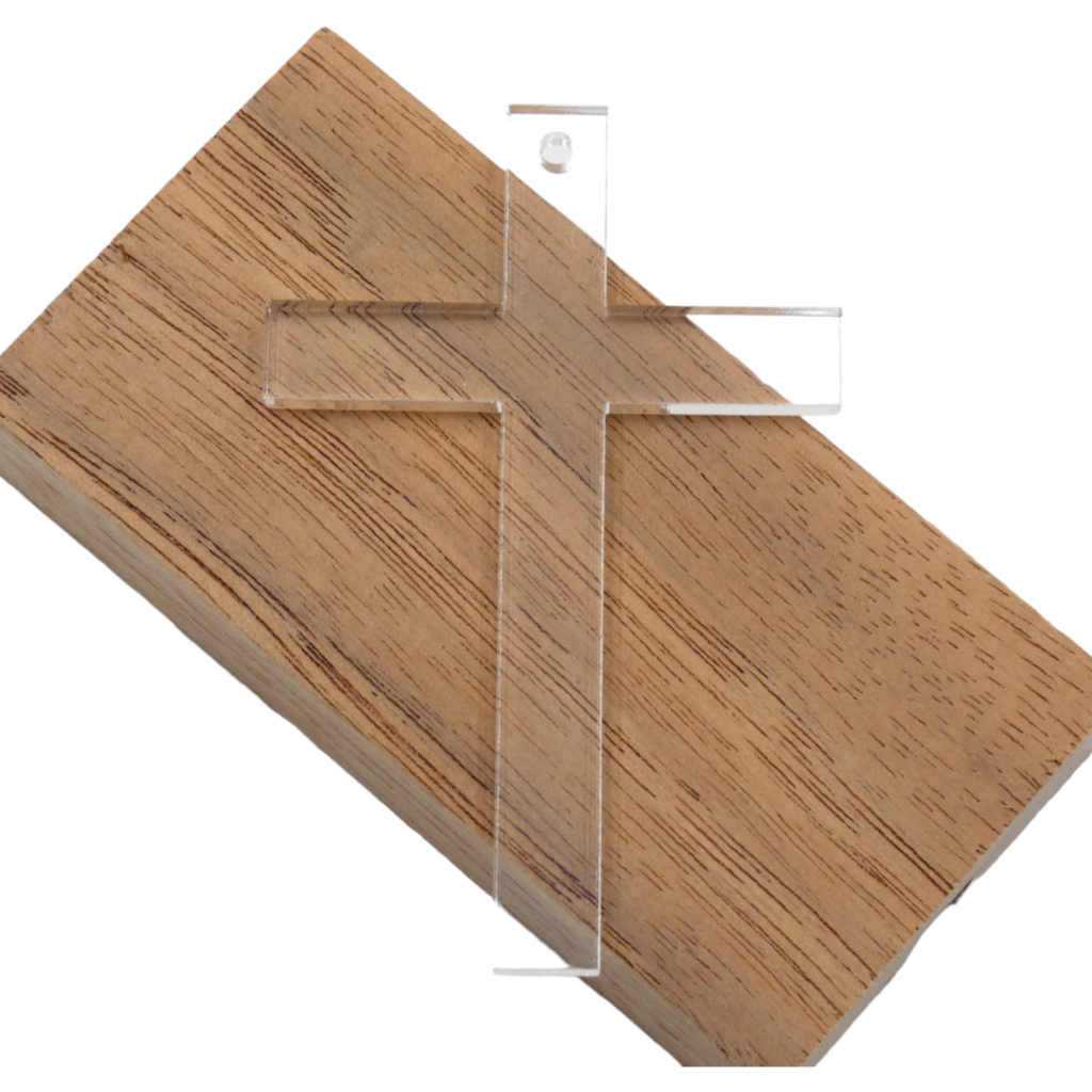 Clear Cross Cast Acrylic Blanks – 2.5″ Height – Set of 10 - Perry ...
