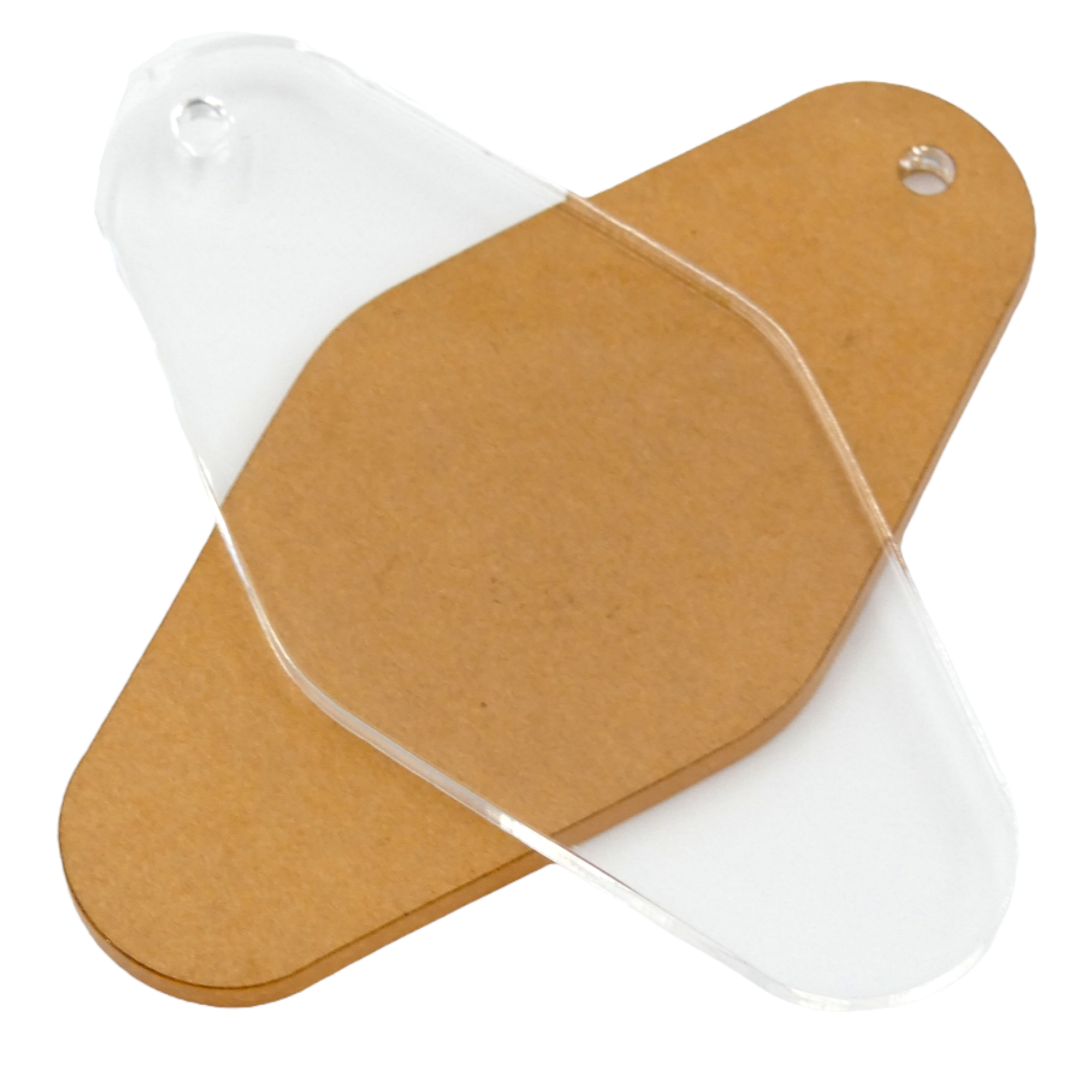 Clear Motel Key Tag Cast Acrylic Blanks – 3″ Height – Set of 10 - Perry ...